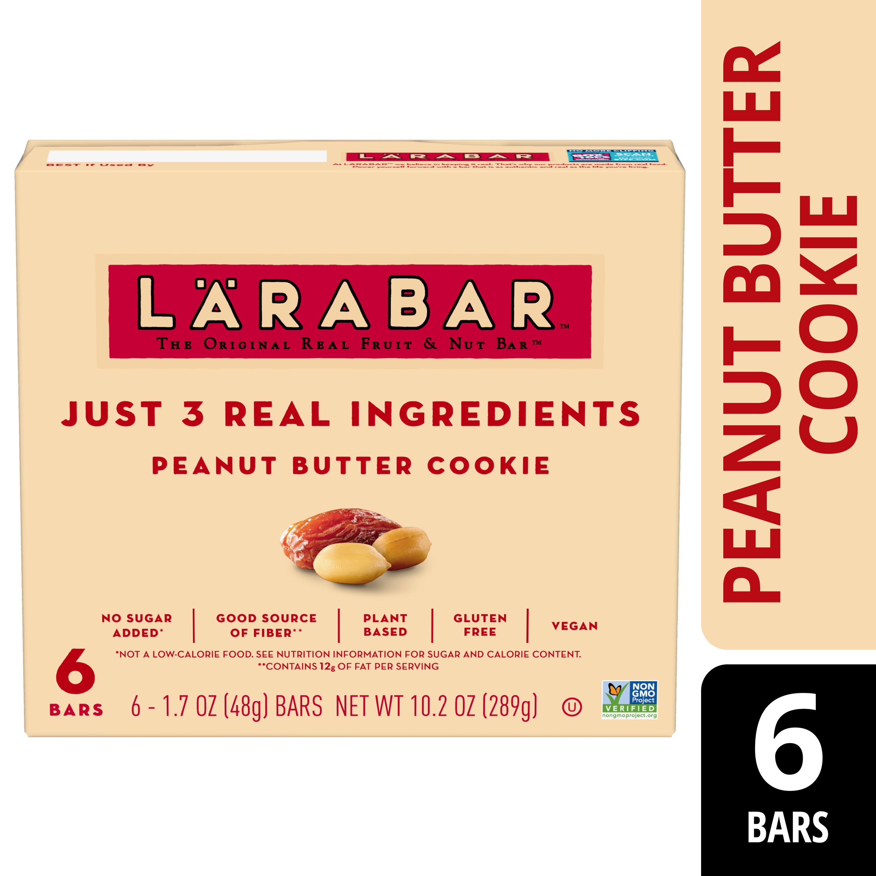 Larabar - Gluten Free Vegan Fruit & Nut Bars - Peanut Butter Cookie, 6 ...